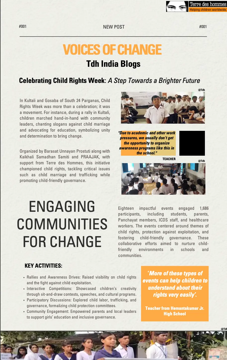 Celebrating Child Rights Week: A step towards a brighter future - Terre ...